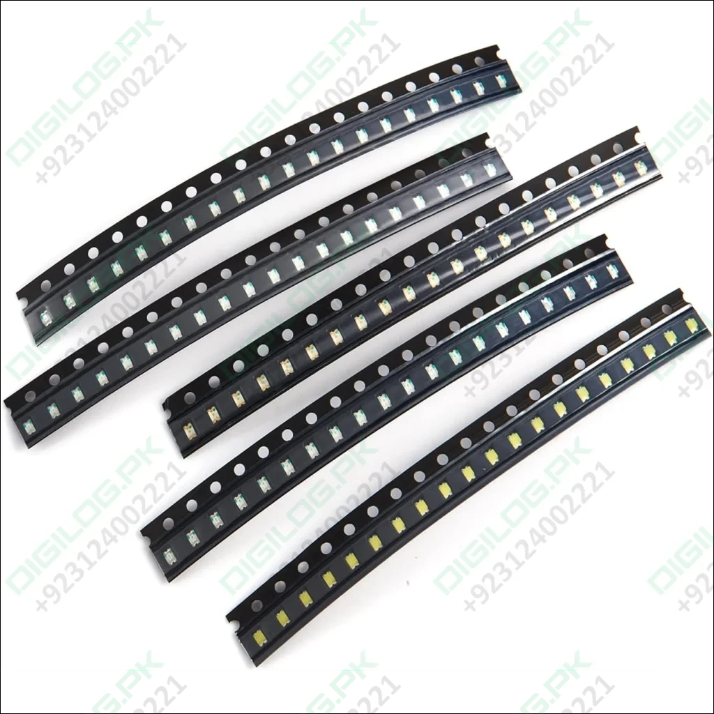 100pcs SMD 0805 LED Light Diodes for Versatile Use - Red - Digilog.pk