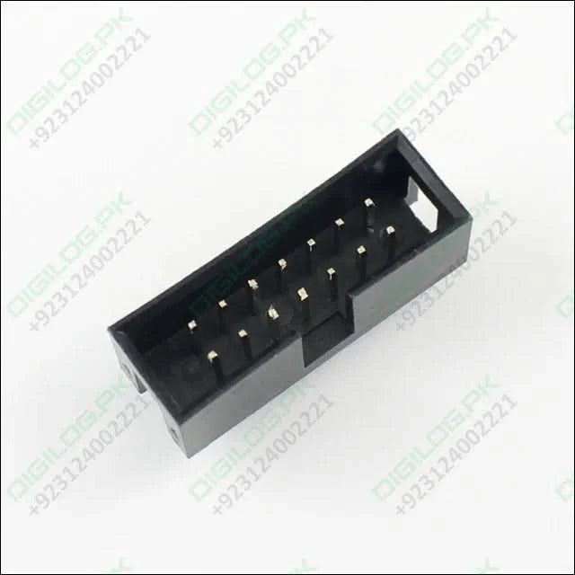 14-Pin 2.54mm 2x7 Pin IDC Connector Straight Male Shrouded PCB Box Hea ...