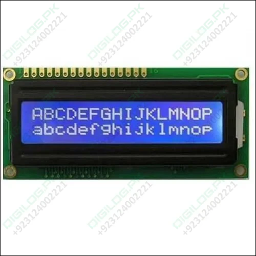 Blue 1602 LCD 16x2 Character LCD Arduino Display For Arduino - digilog.pk