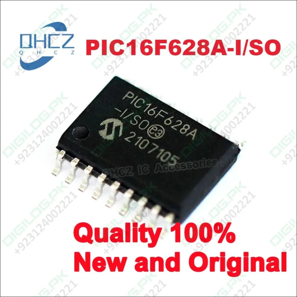 On Demand MOQ 100PCS PIC16F628A-I/SO SOP18 PIC16F628A MCU - Digilog.pk