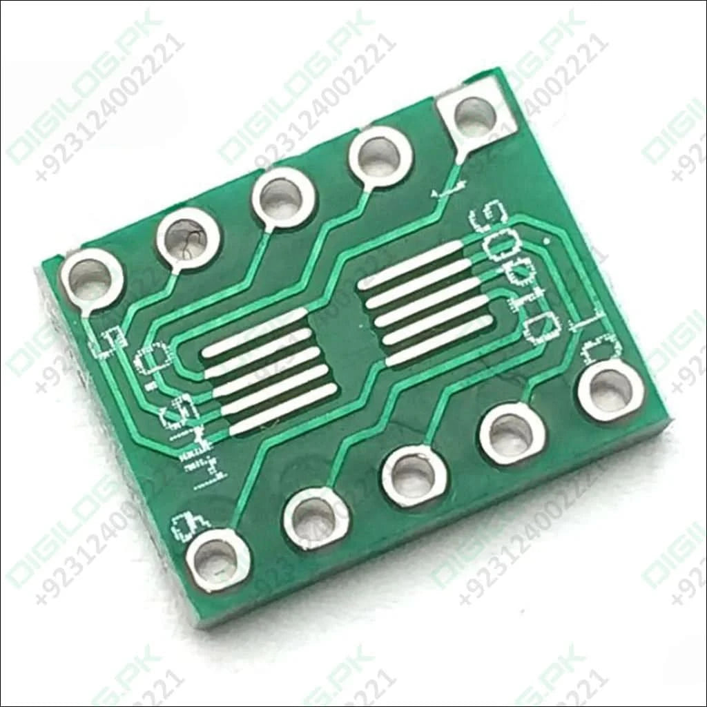 SOP8 SO8 SOIC8 TSSOP8 MSOP8 to DIP8 Adapter PCB Conveter Board - Digilog.pk