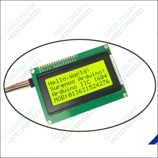 Iic I2c Twi 164 1604 16x4 Lcd Screen Module Character Series Yellow Green Blue With