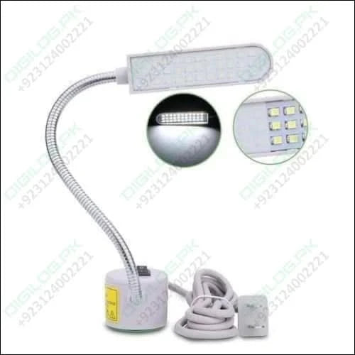 20 SMD LED Bendable Light Lamp 220V Magnetic Base Gooseneck Sewing ...