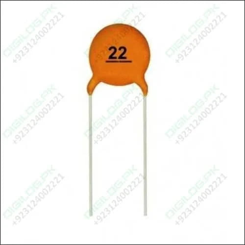 22pF Ceramic Disc Capacitor 200V Ceramic Capacitor - Digilog.pk