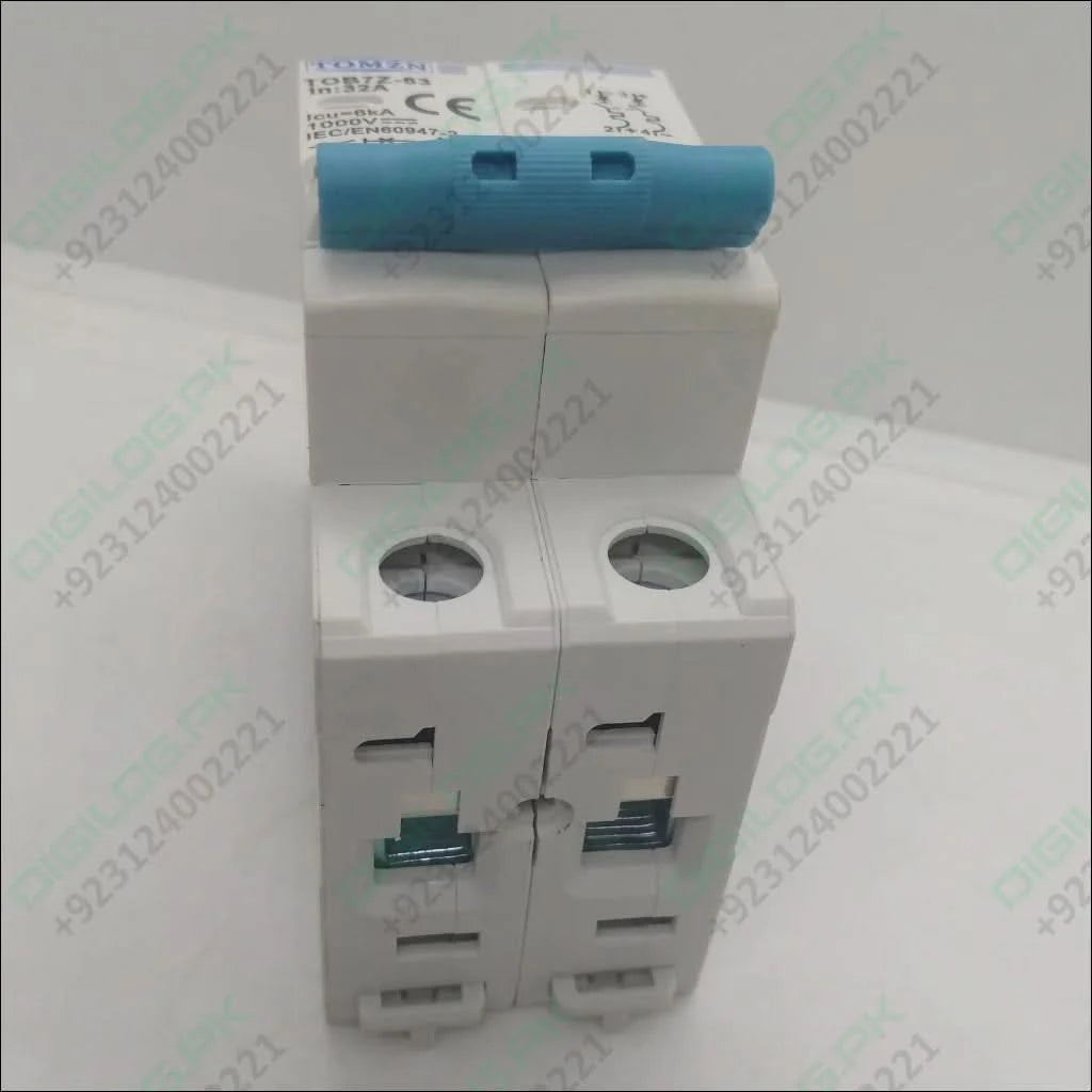 32A TOMZN TOB7Z-63 2P DC 1000V Solar Circuit Breaker - Reliable Protec - Digilog.pk