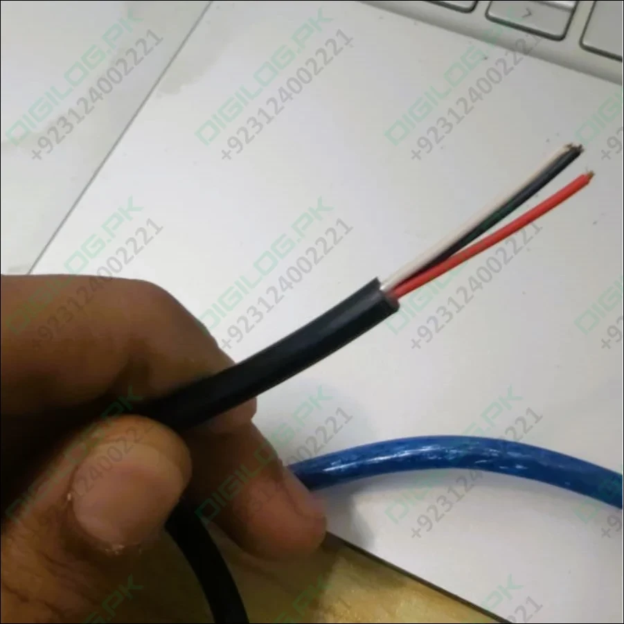 1 Meter 3 Core Cable - Digilog.pk
