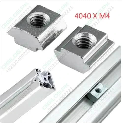 40xM4 Slot Nut Sliding Nut for 4040 Aluminum Extrusion | Pakistan - Digilog.pk