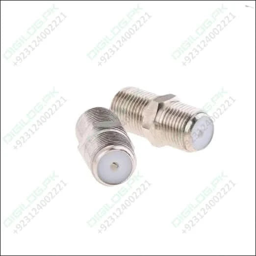 F Type Coaxial Cable Coupler Female F/F Jack Adapter Connector - Digilog.pk