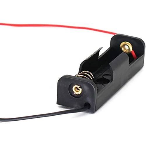 Single 1 AA Battery Holder with Leads | 1.5V Voltage Output | Pack of 5 ...