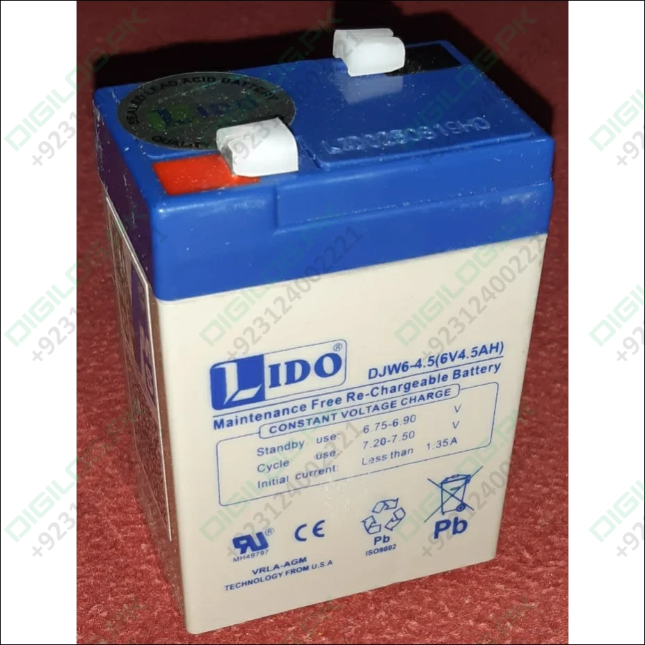 6V 4.5AH Rechargeable Battery in Pakistan | Reliable Power - digilog.pk