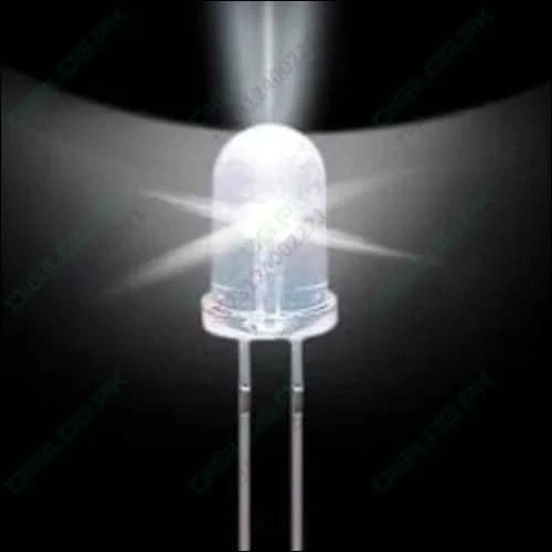 5mm White LED Light Bulb: High-Intensity and Energy-Efficient - Digilog.pk