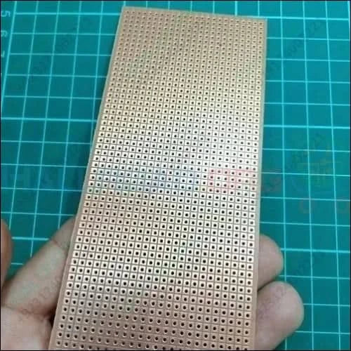 Veroboard Dotted Small Stripboard 6.5x14.5cm - Digilog.pk