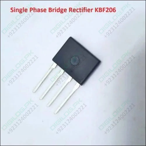 600V 2A single Phase Bridge Rectifier KBF206 In pakistan - Digilog.pk