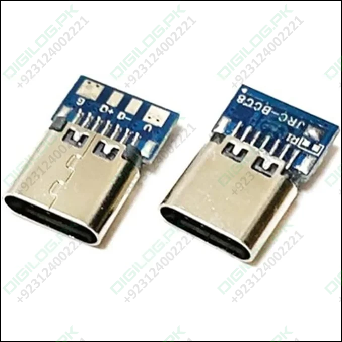 Connector USB 3.1 Type C 16 Pin Female Socket for Power Supply - Digilog.pk