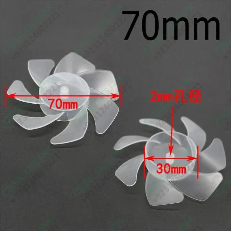 70mm 7 Blade Hard Plastic Fan Propeller Fan Wing Fan Blade Fan Par For ...