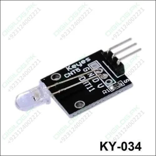 7 Color Flashing LED Module KY 034 In Pakistan - Digilog.pk