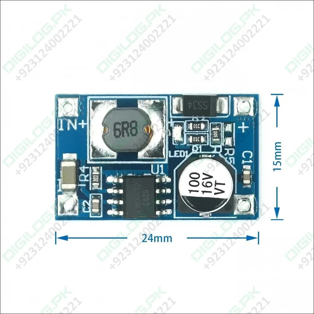 8W USB Input DC-DC 3V-6V to 12V 3A Converter Step-Up Module - Digilog.pk
