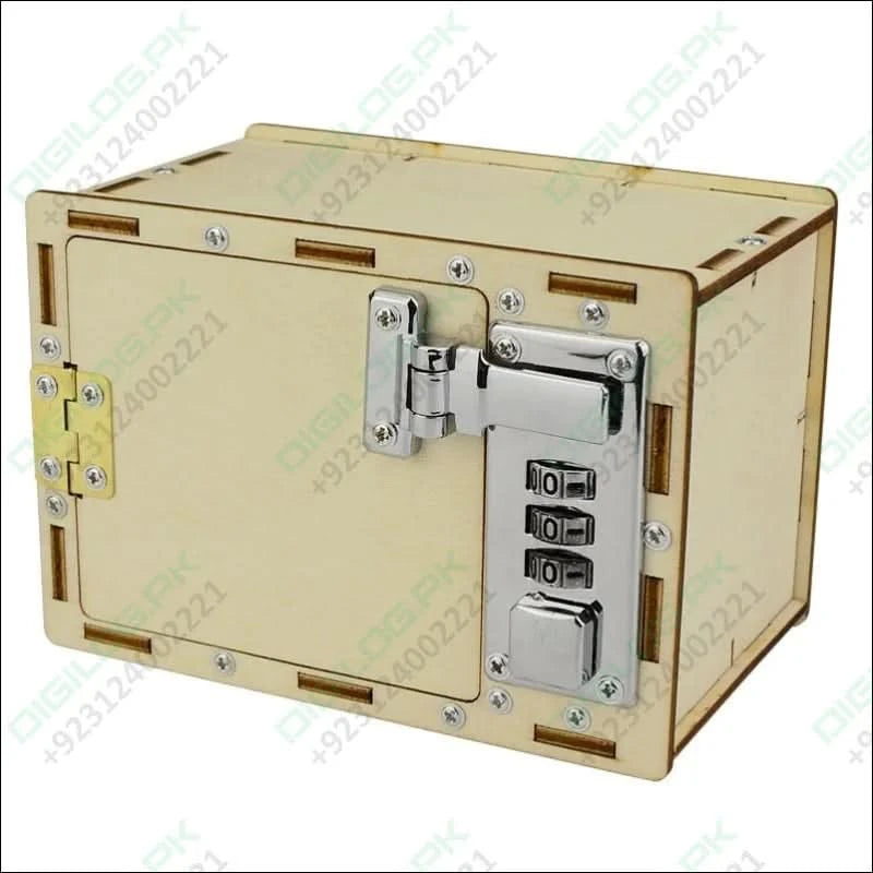 DIY Wooden Lockbox Kit (3D Puzzle, Educational) - Digilog.pk