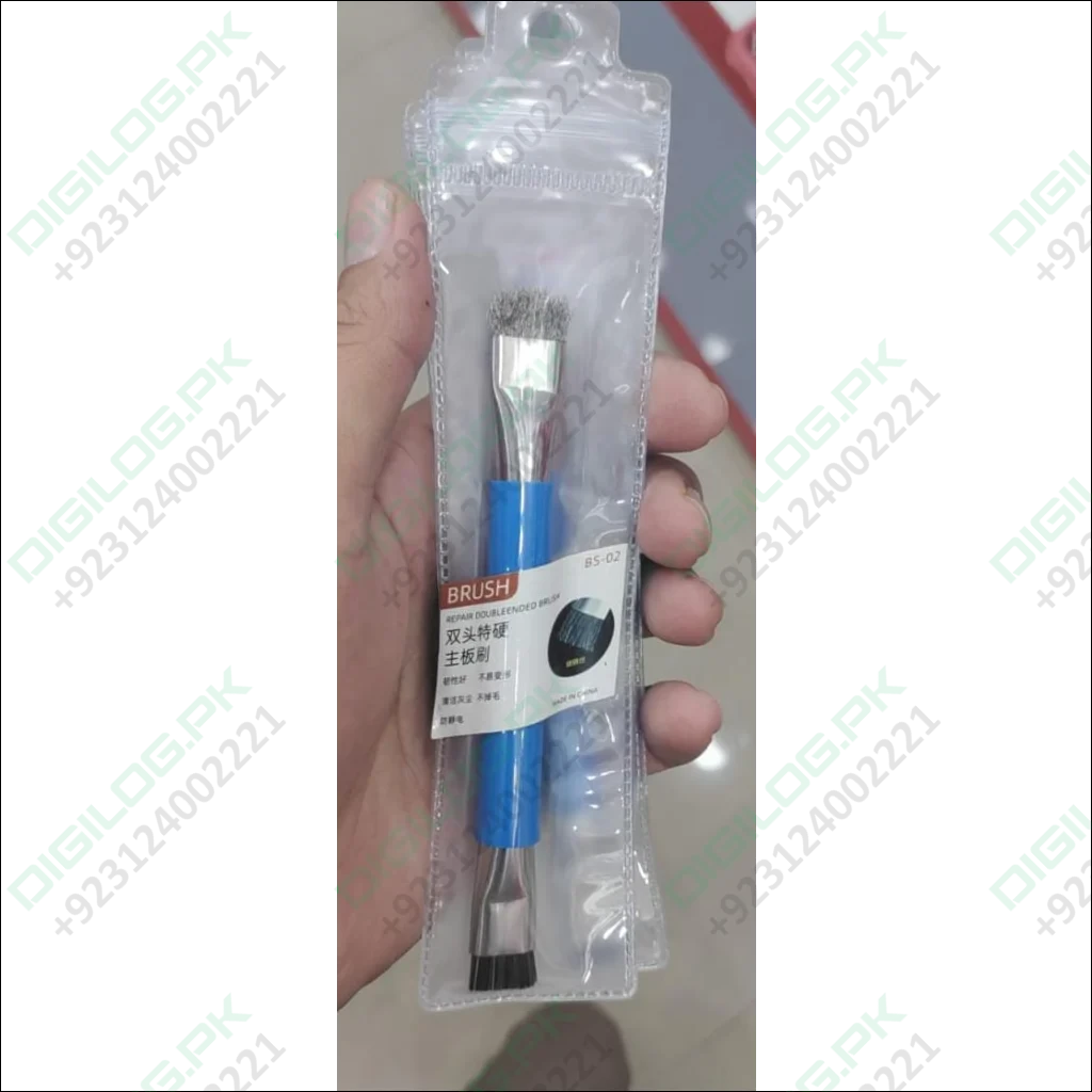 Antistatic Brush for PCB Cleaning Double-Ended Design - digilog.pk