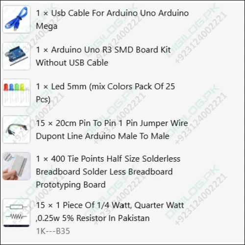 Arduino Camp Kit By Weepro Steam Trainings - Digilog.pk