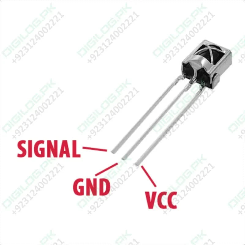 Arduino IR Receiver 3 Pin 38khz Receiver in Pakistan - Digilog.pk