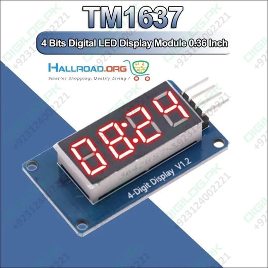 Arduino TM1637 4 Digit 7 Segment Display Module LED Display Module in ...