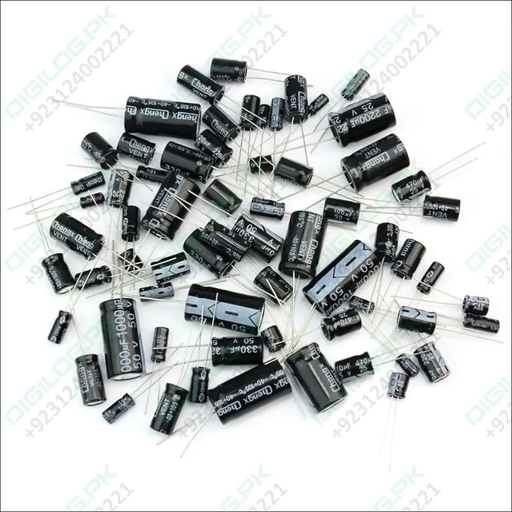 Assorted Commonly Used Values Capacitors Pack - 16V List 1uF 50V x10 ...