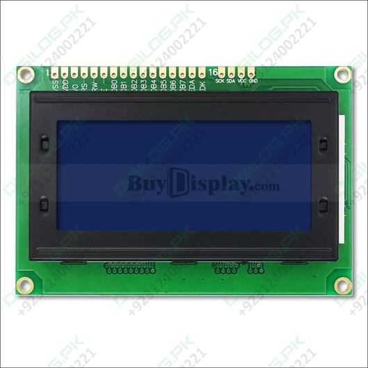 Blue Color 1604A LCD 16X4 LCD Display 1604 LCD Display in Pakistan ...