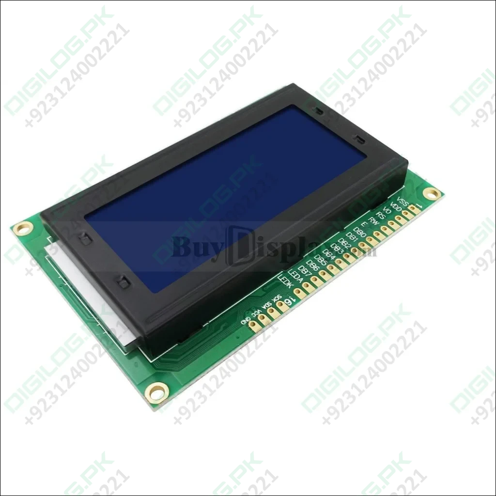 Blue Color 1604A LCD 16X4 LCD Display 1604 LCD Display in Pakistan ...