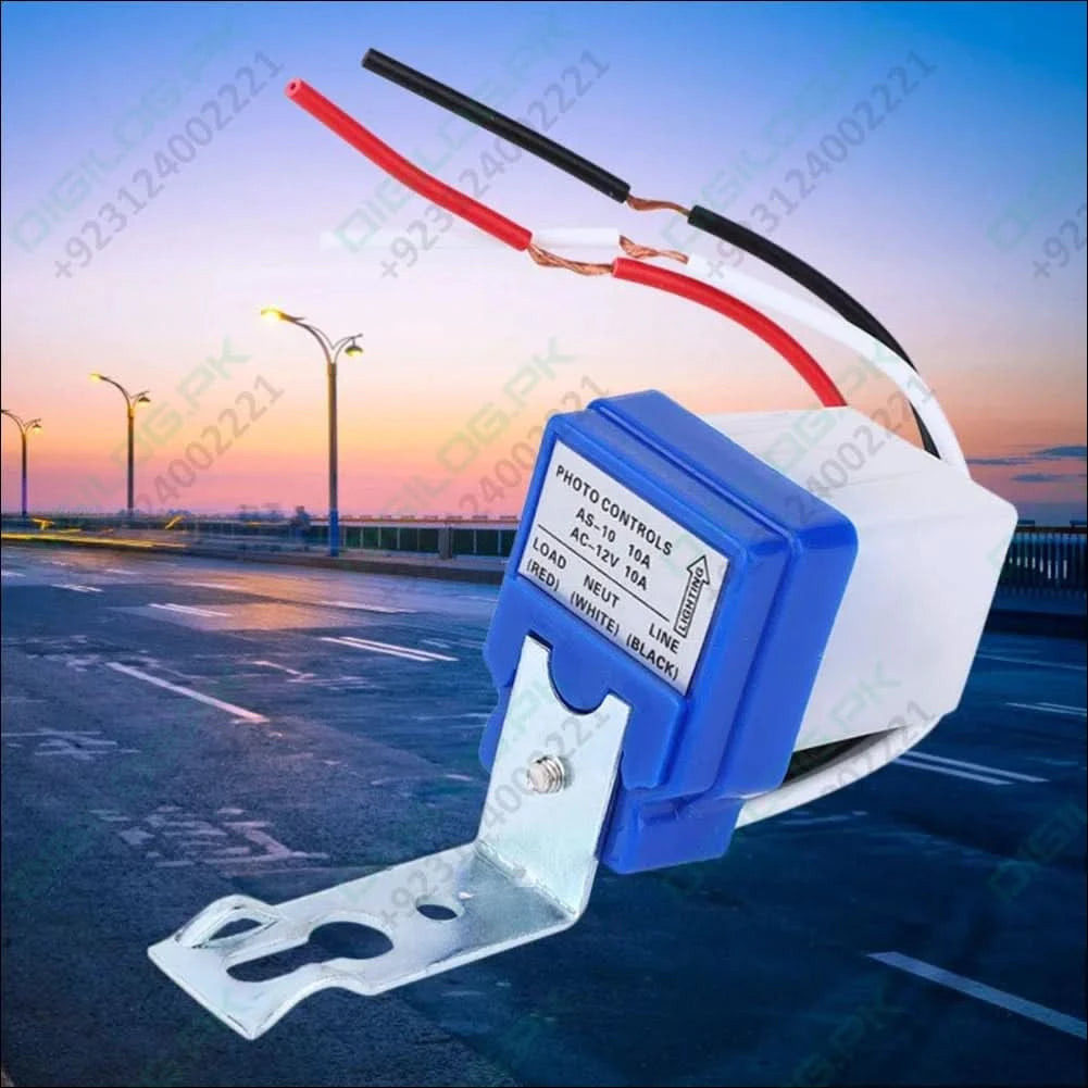 DC 12V Photocell Sun Switch Automatic On/Off Light Control Sensor Swit ...