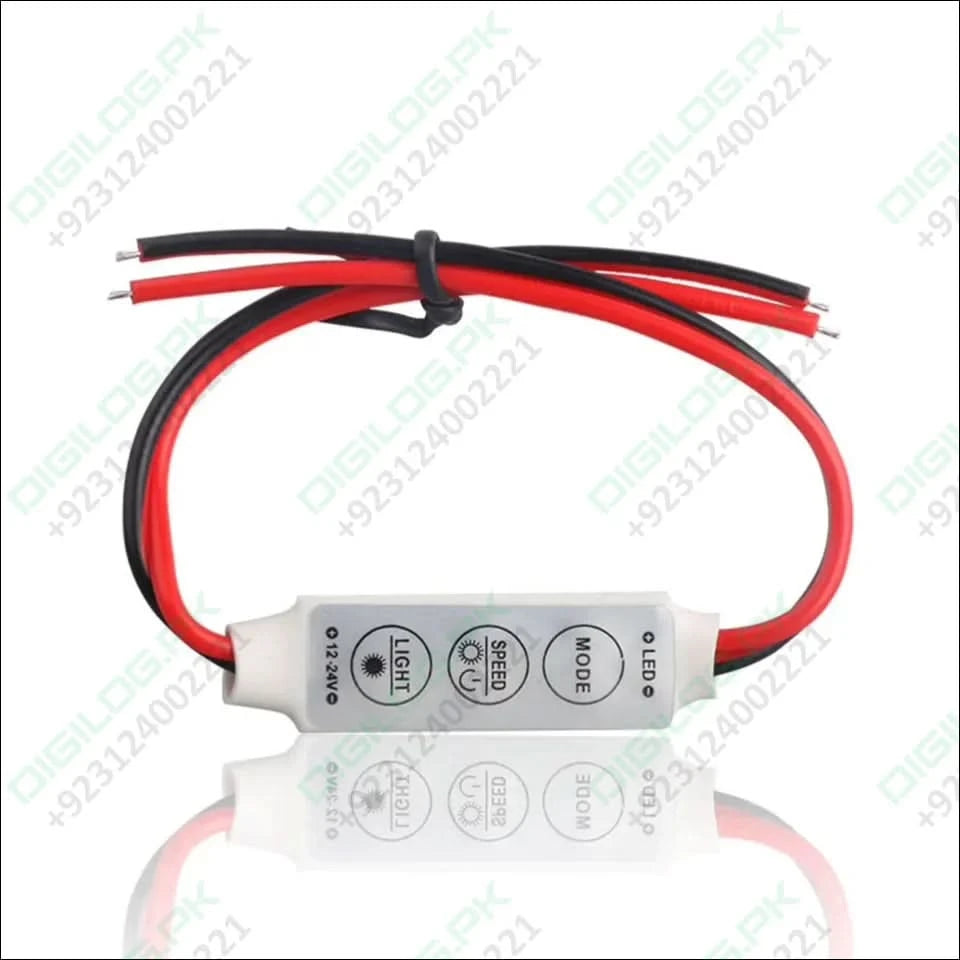 Single Color LED Strip Light Dimmer Controller | Mini DC 5V 12V 24V ...