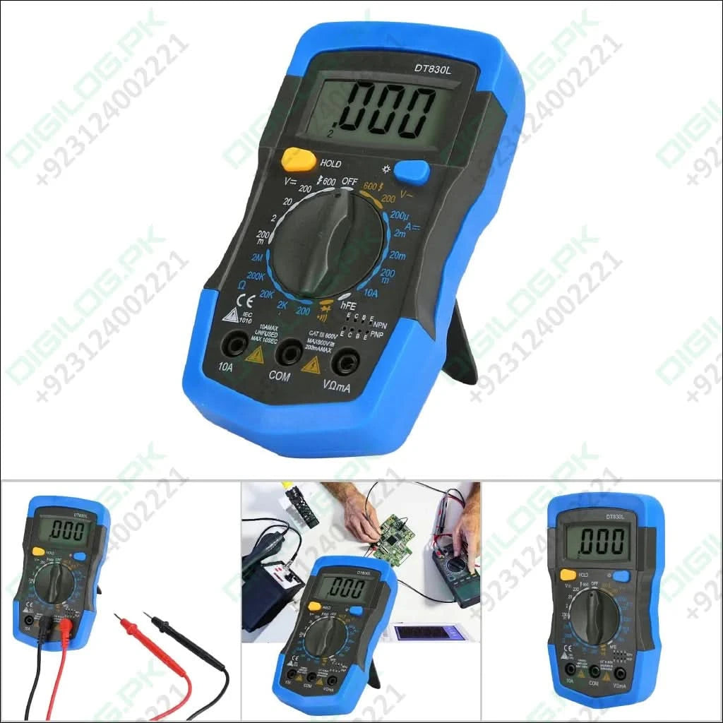 DT830D+ Mini Pocket Digital Multimeter - Digilog.pk