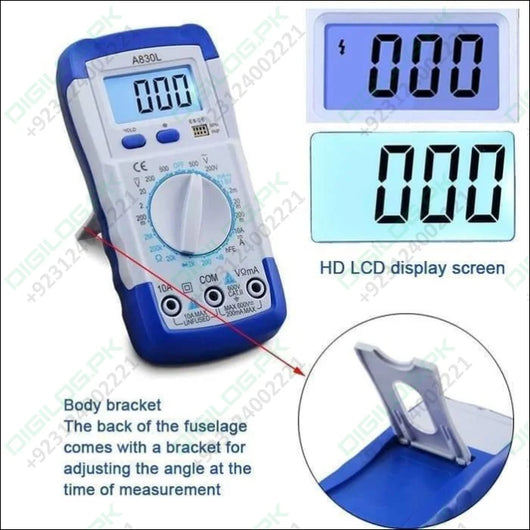 Digital LCD Multimeter A830L In Pakistan - Digilog.pk