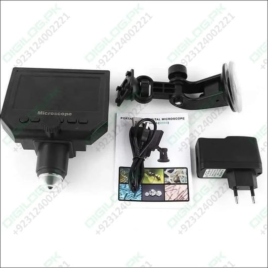 Digital Microscope 4.3in HD LED 3.6MP 1-600X Continuous Magnifier In ...