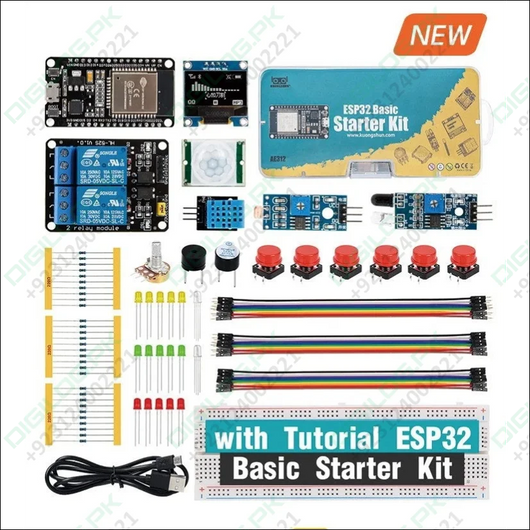 Esp32 Basic Starter Kit Wifi Iot Development Board Learn Esp32 Programming And Iot Development