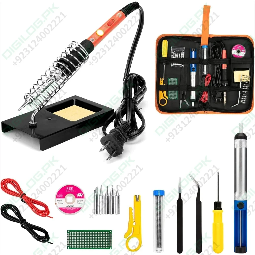 60W Soldering Iron Kit with Multimeter - Digilog.pk