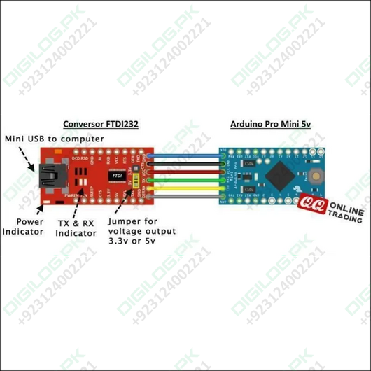 FT232 USB TO Serial Converter Module In Pakistan - Digilog.pk
