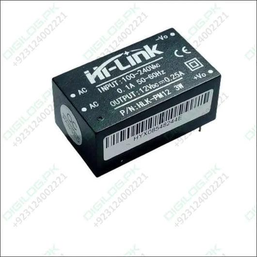 Hi-Link HLK-PM12 12V/3W Switch Power Supply Module | Plastic Enclosed ...