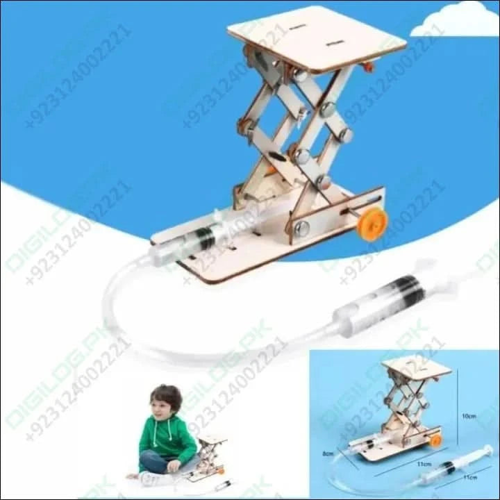 Kids Diy Hydraulic Lift Table Model Scientific Experiment Kit Educatio ...
