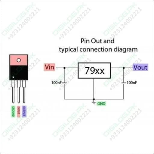 LM7909 Negative Voltage Regulator | Power Supply Circuit Component ...