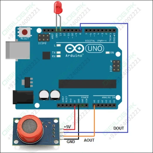 MQ3 Alcohol Detector Gas Sensor Module in Pakistan - Digilog.pk