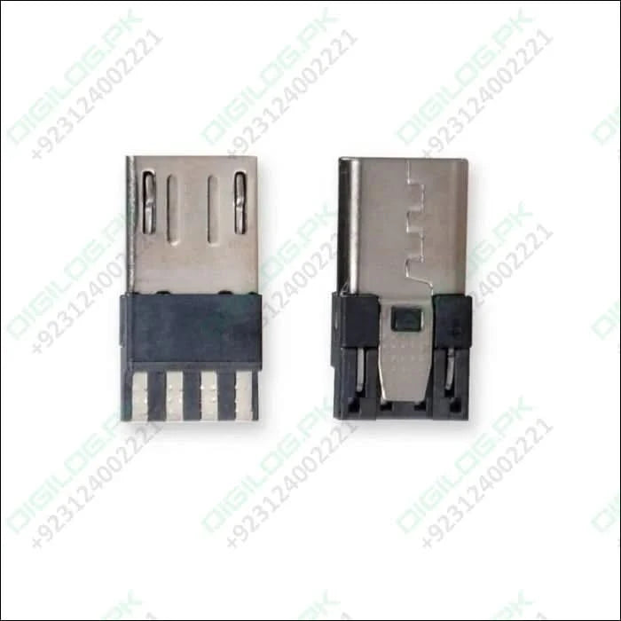 Micro USB Male Port Connector Straight Jack Solder Replacement Adapter ...