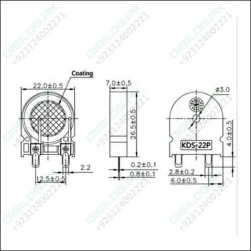 U shaped Piezo Buzzer KDS 22P In Pakistan - Digilog.pk