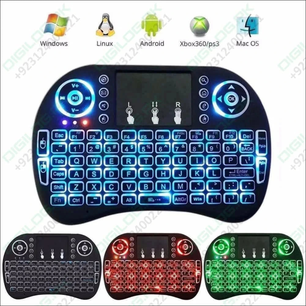 Portable Mini Wireless 2.4GHz Keyboard Controller with Touchpad Mouse ...