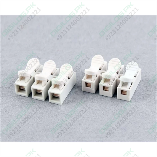 3 Pin Quick Connector Cable Clamp Terminal Block - Digilog.pk