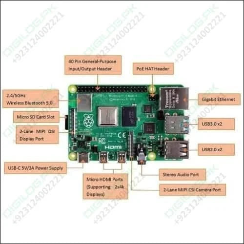 Raspberry Pi 4 8GB RAM Model B Price In Pakistan - Digilog.pk