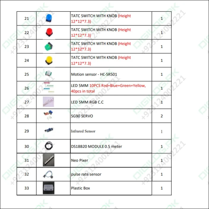 Solderless Arduino Development Kit with Sensor Modules - Digilog.pk