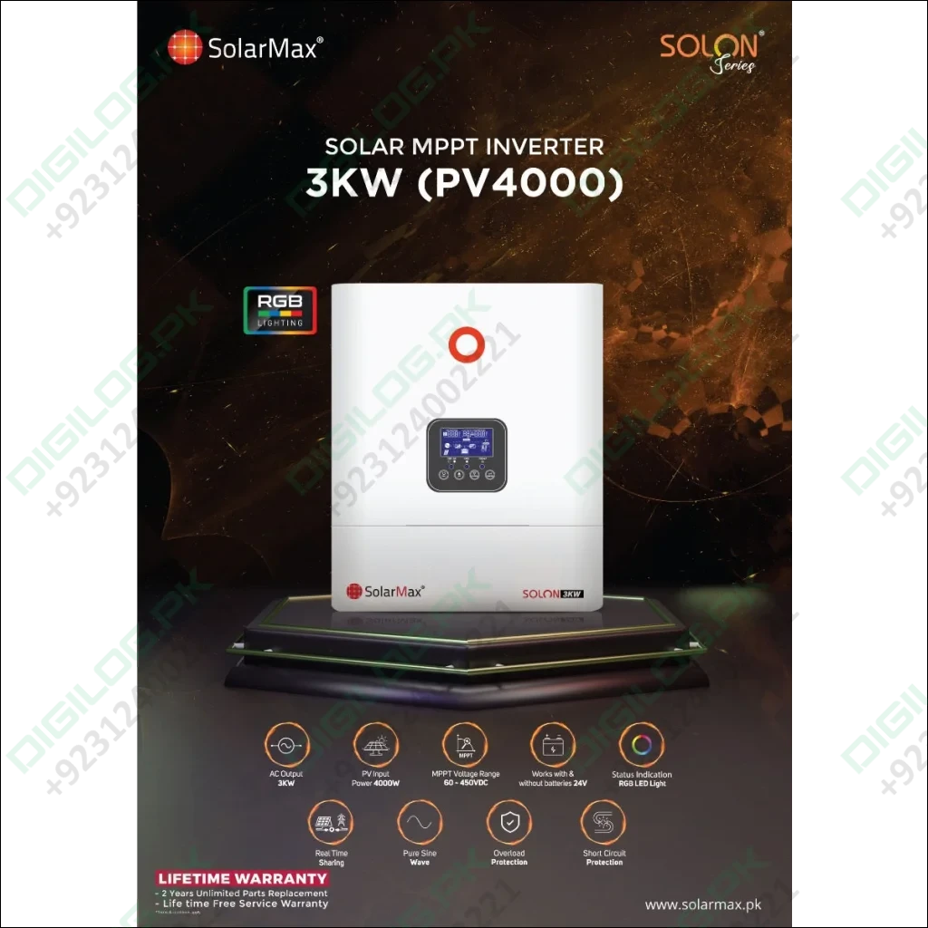 SolarMax SM-SOLON-3KW MPPT Inverter - Digilog.pk
