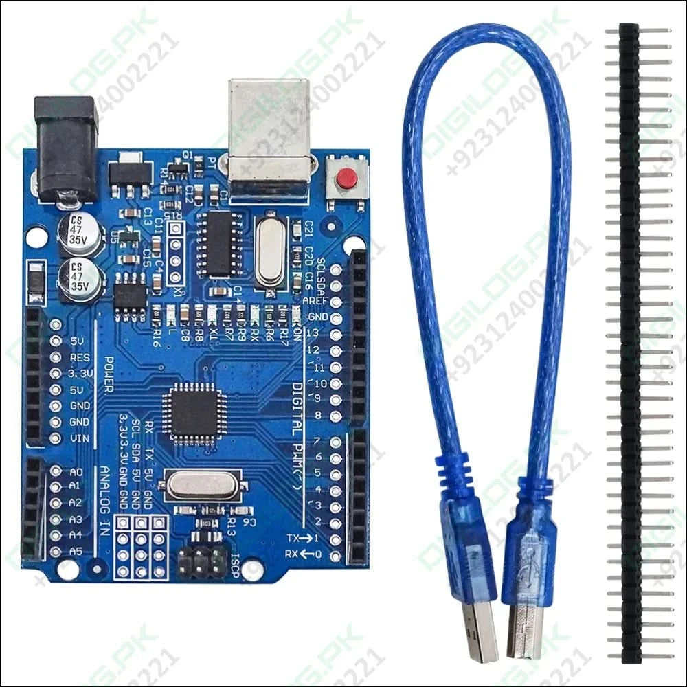 Buy Arduino Uno With USB Cable SMD | CH340G Development Board - Digilog.pk