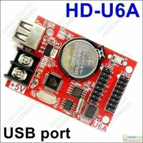 USB Port Single Double Color LED Display Controller Card HD-U6A In ...